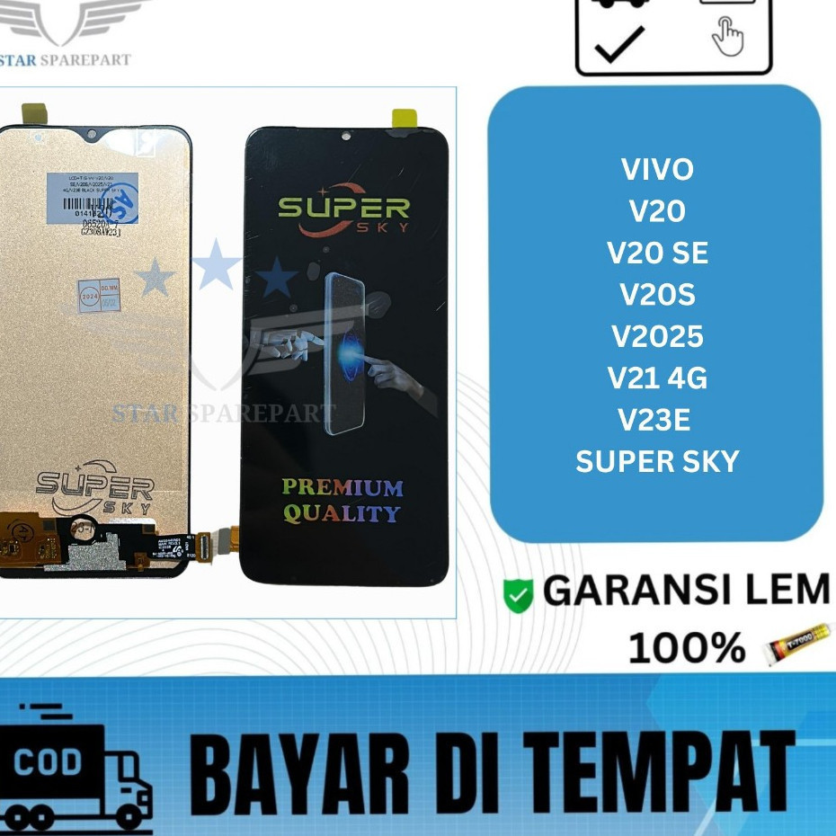 Jual LCD TOUCHSCREEN VIVO V20 / V20 SE / V20S / V2025 / V21 4G / V23E | Shopee Indonesia