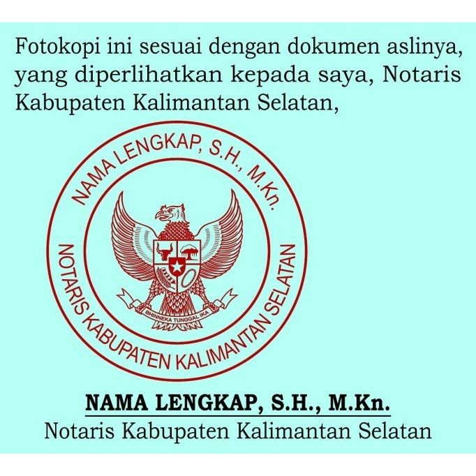 Jual Stempel Notaris Pengesahan Fotocopy | Shopee Indonesia