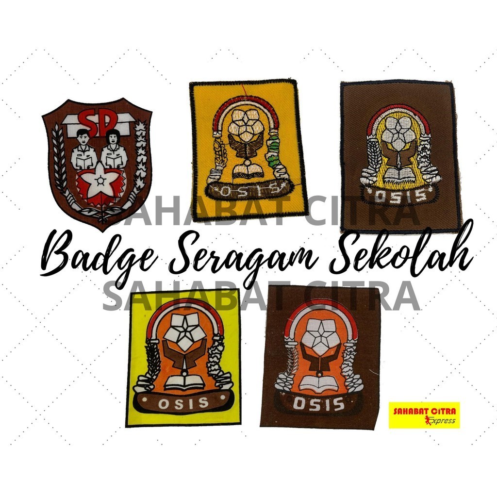 Jual BADGE SERAGAM SEKOLAH SD/SMP/SMA BORDIR/KAIN | Shopee Indonesia