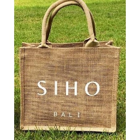 Jual SMALL SIZE tas goni / jute bag / tote bag custom nama SMALL SIZE ...