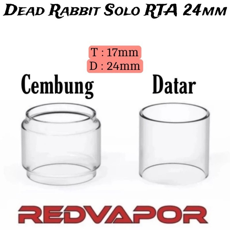 Jual Kaca Dead Rabbit Solo RTA 24mm Bisa Pakai Driptip 810 | KC130 ...