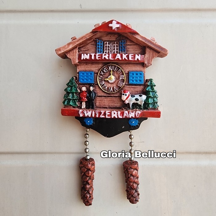 Jual Tempelan Kulkas Swiss Jam Kukuk Clock Switzerland Interlaken ...