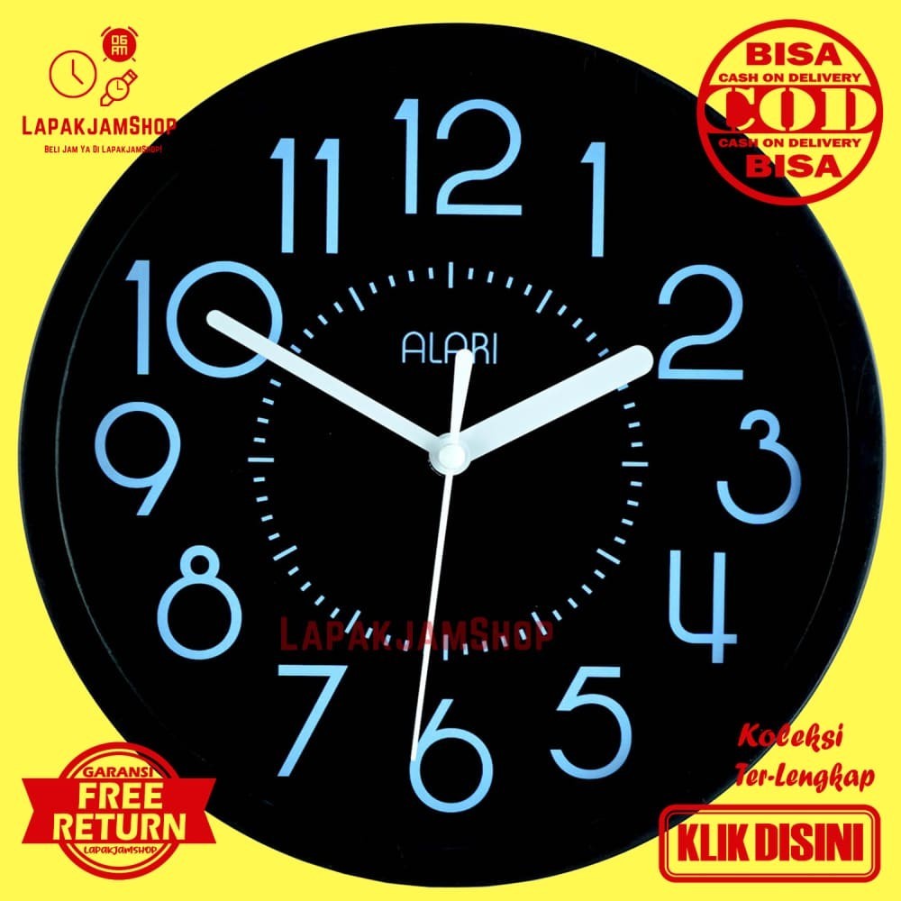 Jual Jam Dinding ALARI Minimalis Unik AL1221-1668 Dekorasi Kamar Modern ...