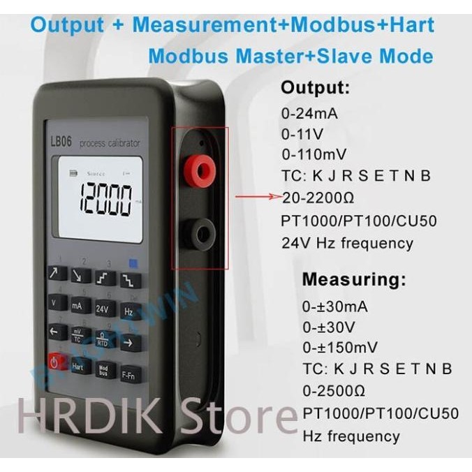 Jual Hart Process Calibrator Lb06 Signal Generator Modbus Source ...