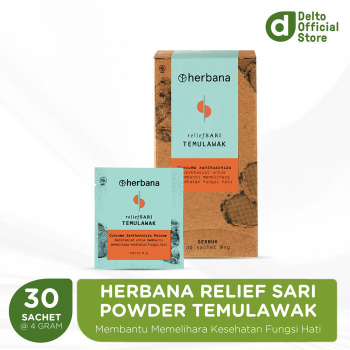 Jual Herbana Relief Sari Powder Temulawak - Isi 30 Sachet @4g | Shopee ...