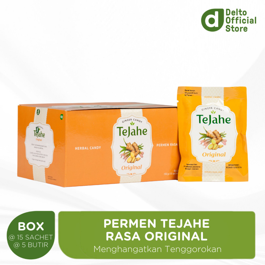 Jual Permen Tejahe Rasa Jahe Original Sachet - Permen Jahe ...