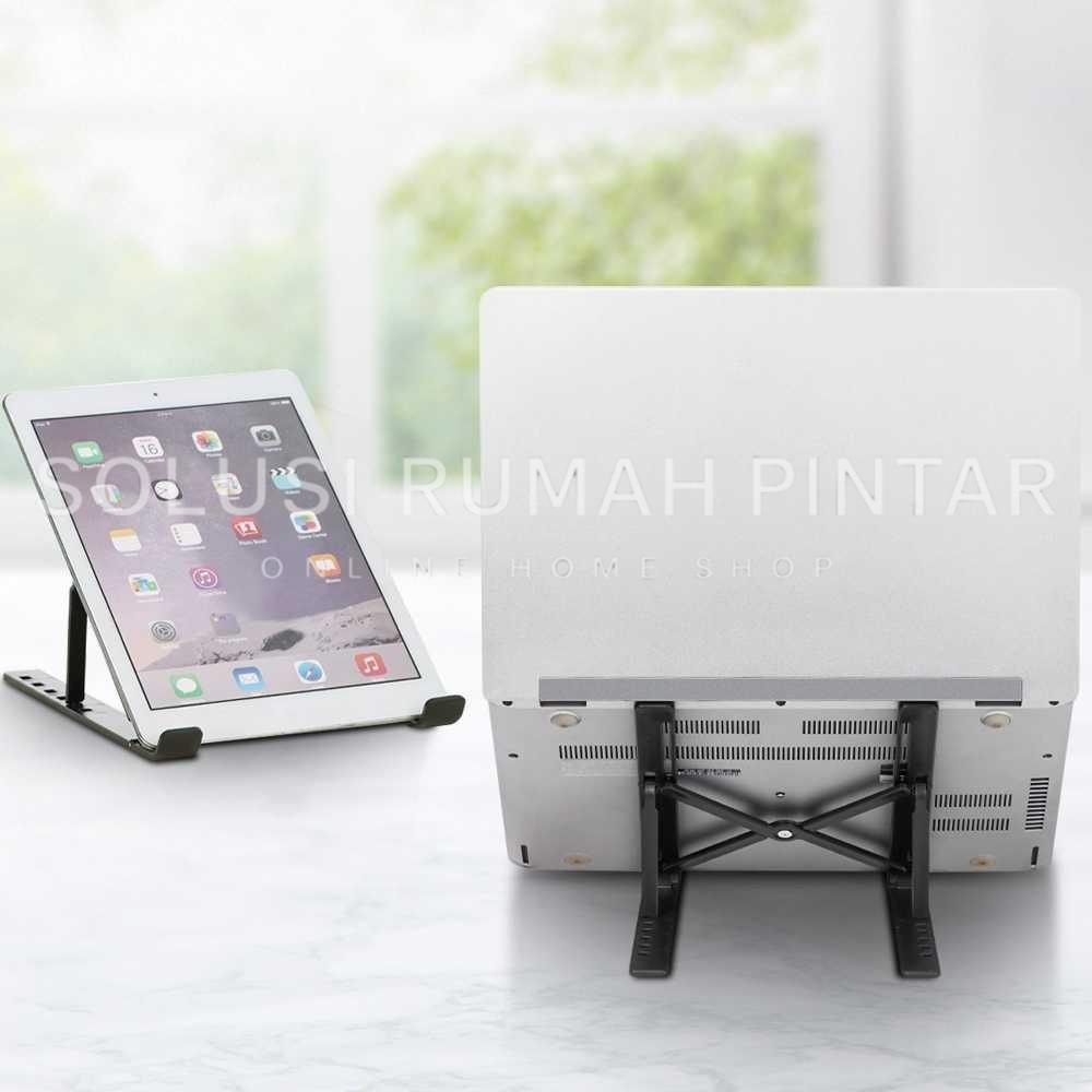 Jual Laptop Stand Lipat Riser Foldable Adjustable Aluminium 6 Level - MC Ergonomis, Tahan Panas ...