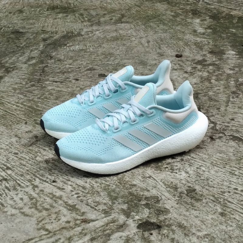 Jual Adidas Pureboost 22 Blue Ice Signal Grey Original | Shopee Indonesia