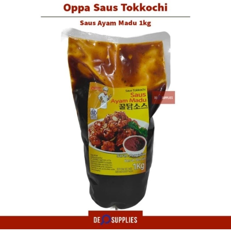 Jual Oppa Saus Ayam Madu Tokkochi Korea 1kg - Honey Chicken Sauce Halal ...