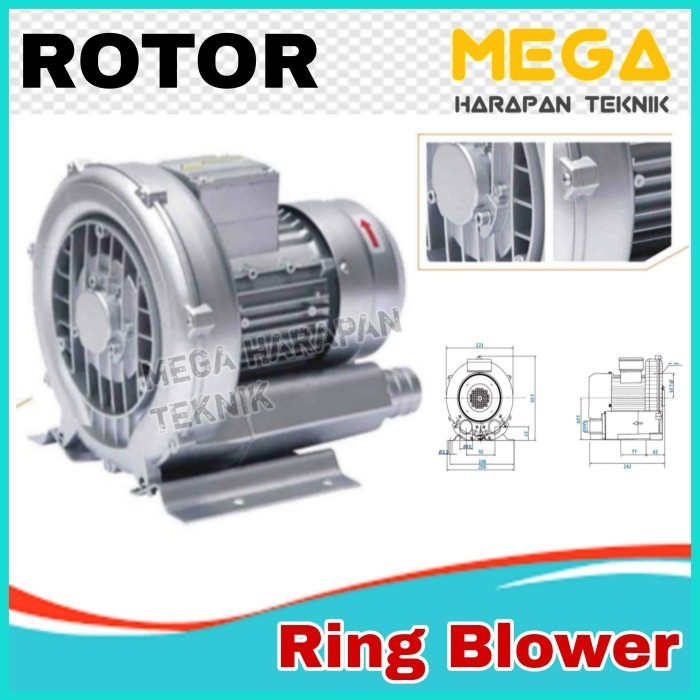 Jual Ring Blower tambak udang Rotor HB 550 380 volt 500 watt | Shopee ...
