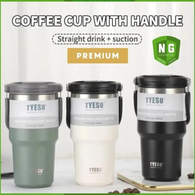 Jual Tumbler Tyeso Gelas Kopi 600 Ml Botol Minum Tahan Dingin Original | Shopee Indonesia