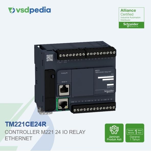 Jual Schneider Controller M221-24Io Relay Ethernet Com. Tm221Ce24R | Shopee Indonesia