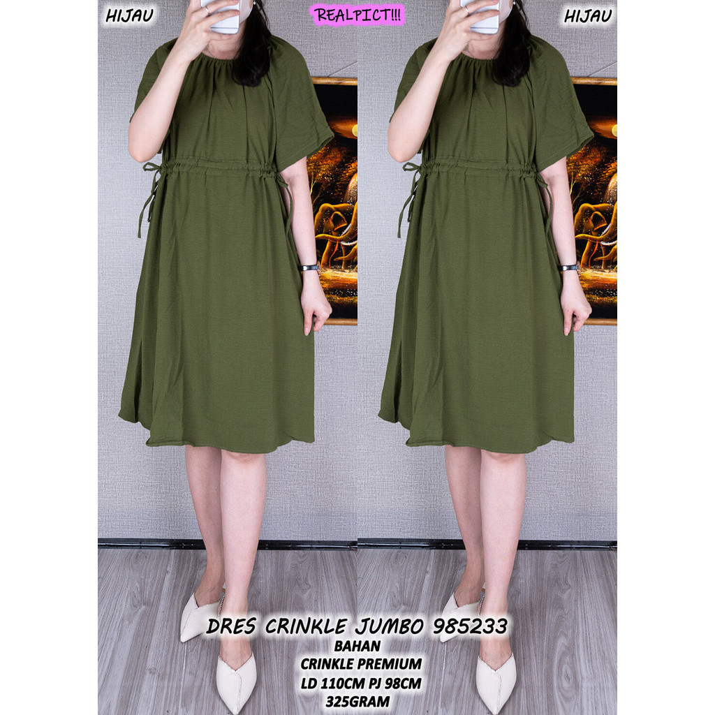 Jual DRES CRINKLE JUMBO 985233 (READY STOK) | Shopee Indonesia