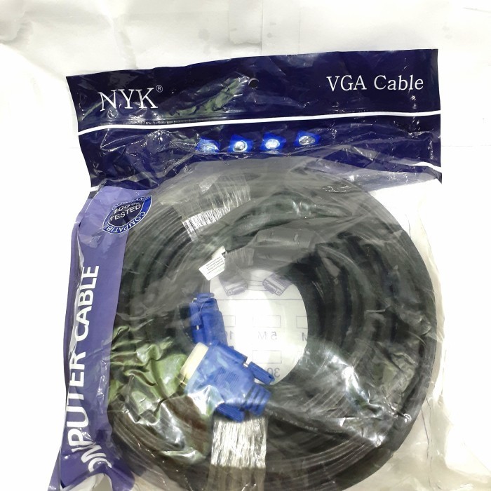Jual Kabel VGA NYK Gold Plated 20 Meter Male to male Premium Kualitas | Shopee Indonesia
