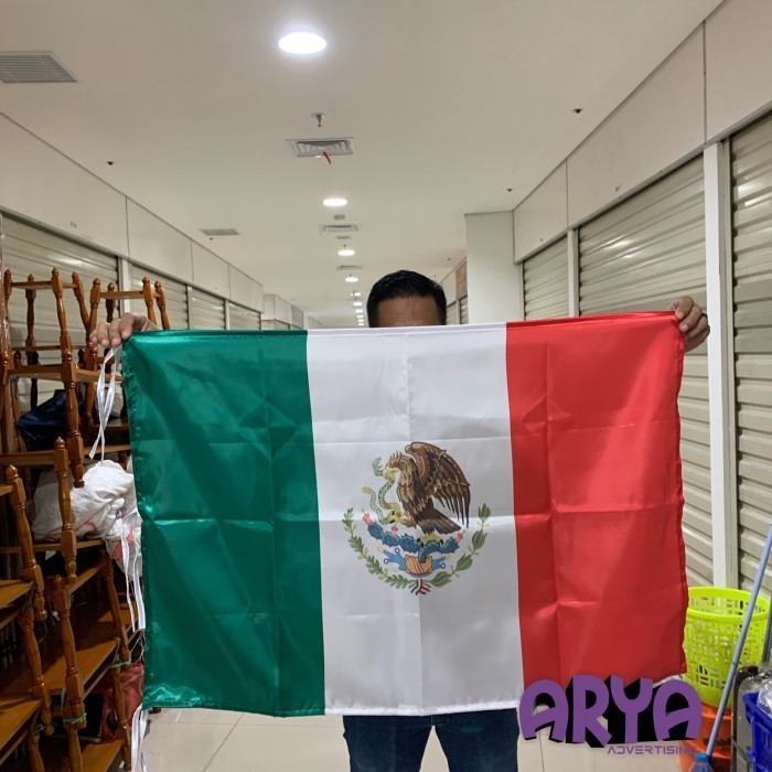 Jual ```````] Bendera negara MEXICO bahan satin 60x90cm | Shopee Indonesia