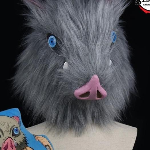 Jual Tog Cosplay Halloween Latex Babi Inosuke Demon SlayerKimetsuYaiba ...