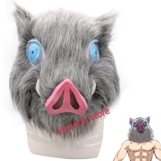 Jual Tog Inosuke Demon Slayer Pig Head Cosplay Mask | Shopee Indonesia
