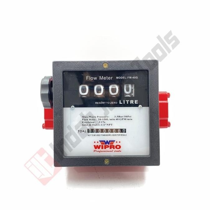 Jual HARGA DISC - WIPRO FM-40G Flowmeter 4 Digit 1.5 Inch - Meteran ...