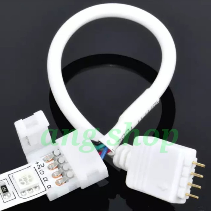 Jual Male Connector 4 Pin Rgb Led Strip 5050 10 Mm Kabel Konektor Rgb ...