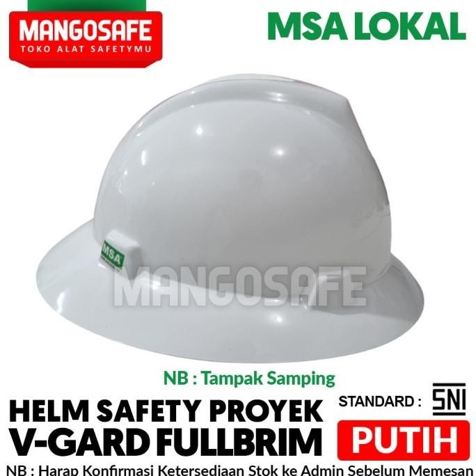 Jual Helm Safety Proyek FullBrim MSA Vgard Full Brim Fastrac Putar ...