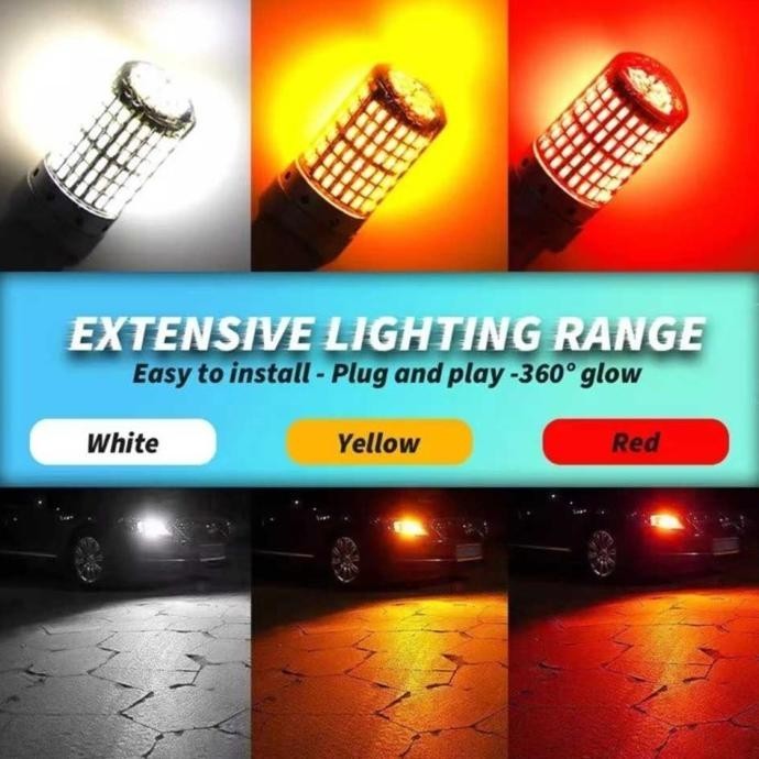 Jual Lampu Sein Kaki 144 Mata Kedip Normal Bohlam Led Microzen Autovision !! Ready | Shopee ...