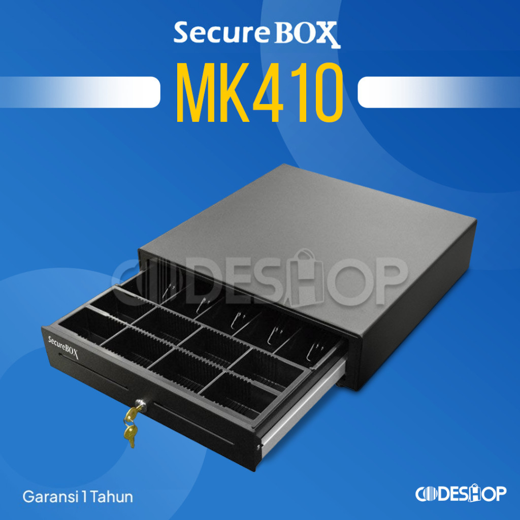Jual SecureBox MK 410 Cash Drawer Laci Uang Untuk Mesin Cash Register BARU = CK415B | Shopee ...