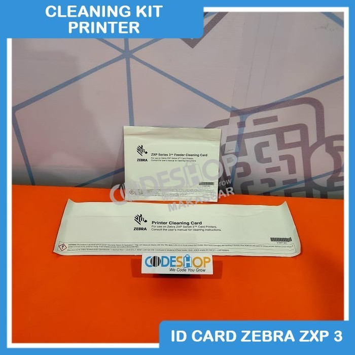 Jual Terlaris CLEANING KIT ID CARD PRINTER ZEBRA ZXP SERIES 3 | ZXP3 ...
