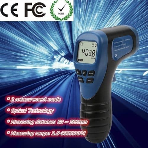 Jual Digital Non Contact Laser Photo Gun Rpm Speed Tester Tacho Meter ...