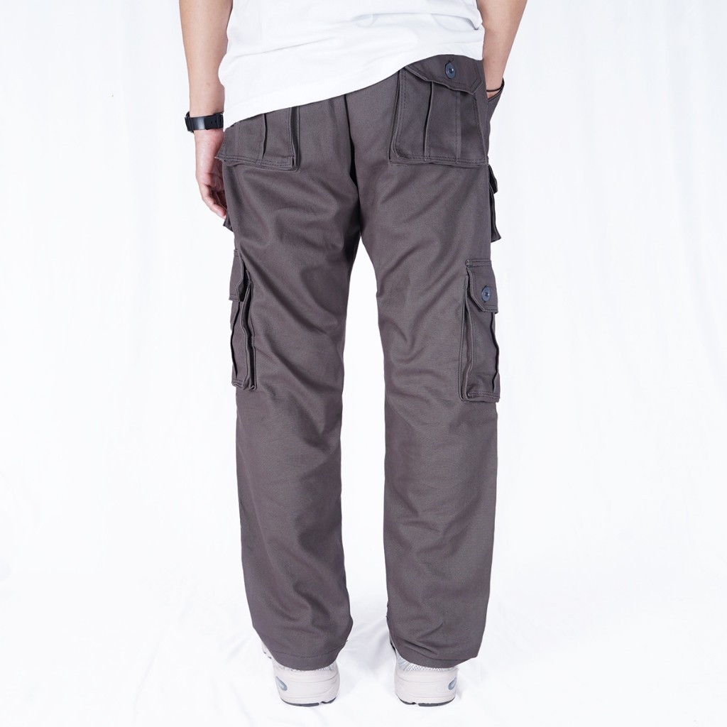 Jual YUC NVSR LONG CARGO PANTS EXTRA POCKET GREY PT5 | Shopee Indonesia