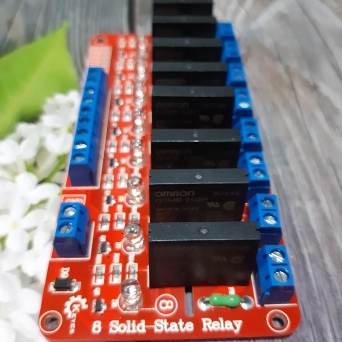 Jual Ssr Module 8 Channel Solid State Relay High Level Trigger 3.3V 5V ...
