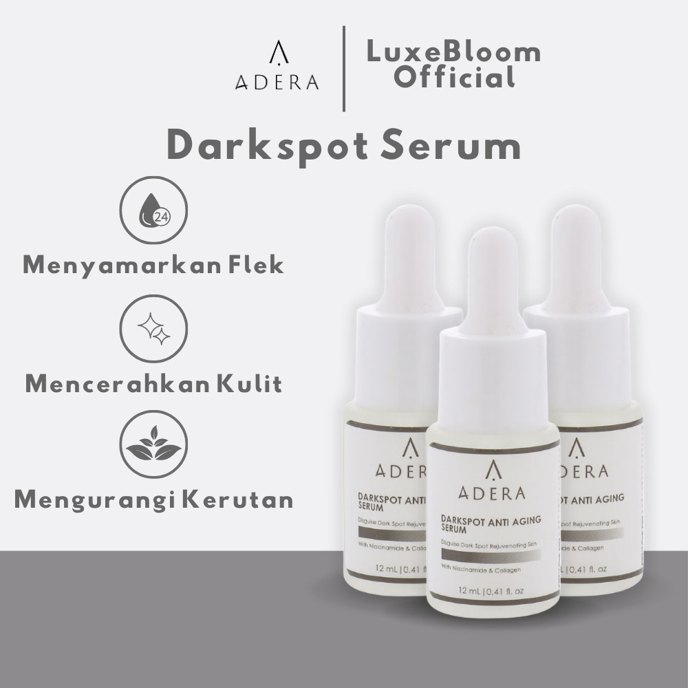 Jual Serum Wajah Penghilang Flek Hitam Mengandung Niacinamide Dan Collagen Dark Spot Adera ...