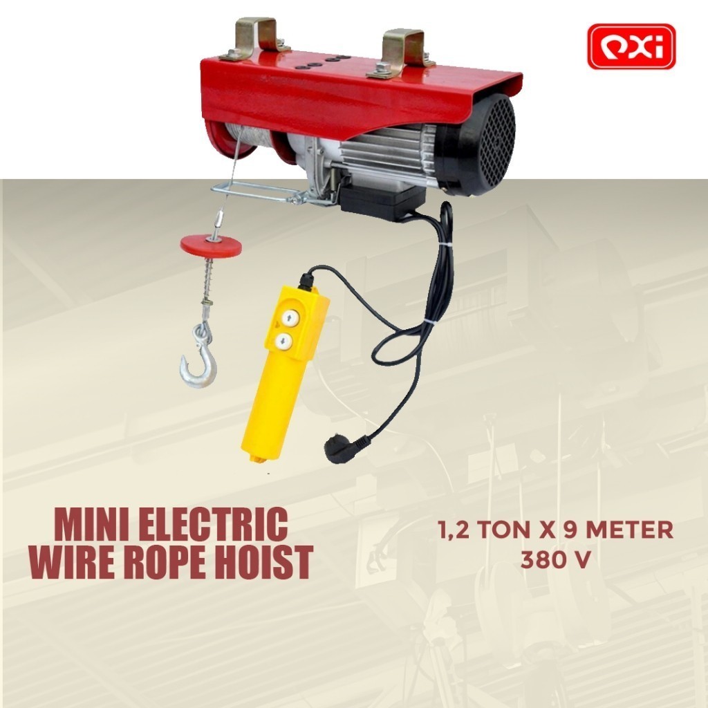 Jual Mini ELECTRIC WIRE ROPE HOIST TAKEL KATROL LISTRIK 1.2 Ton X 9 M ...