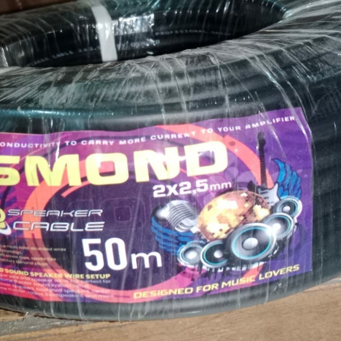 Jual KABEL SPEAKER SPIKER OSMOND 2X2,5 50METER / 50M KABEL TASKER TANPA ...