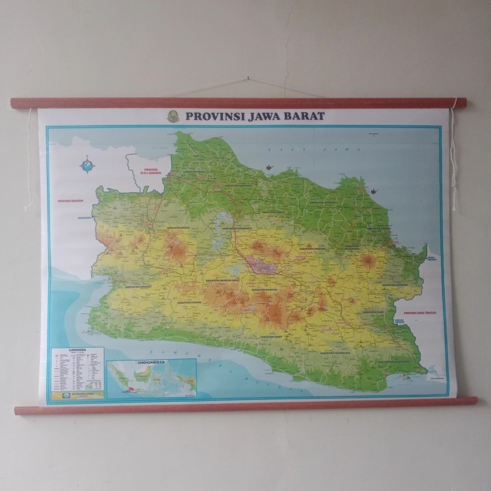 Jual Ars Peta Provinsi Jawa Barat Bingkai | Shopee Indonesia