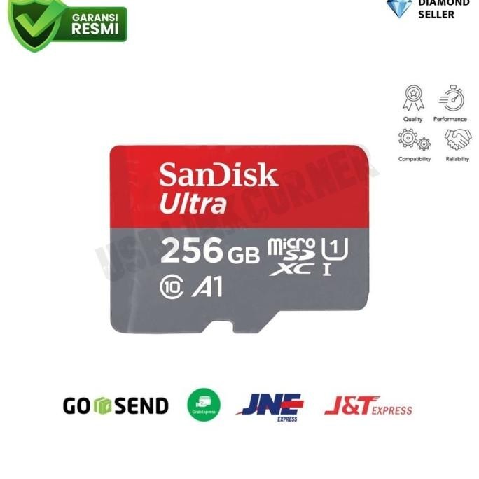 Jual HARGA DISC - SANDISK ULTRA MICROSD 256GB 100MB/S CLASS 10 -MICRO ...