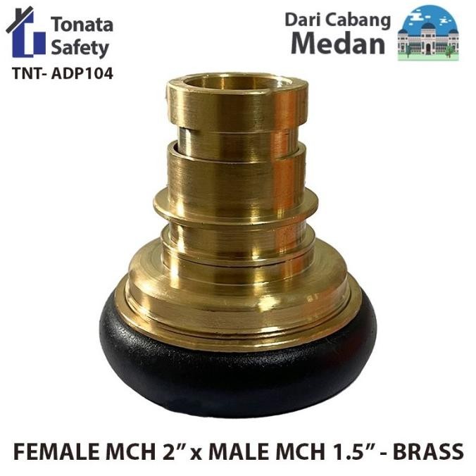 Jual Adaptor Reducer Female Machino 2" x Male Machino 1.5" - Brass ...