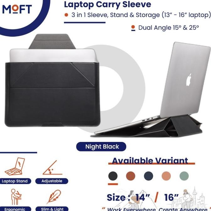 Jual MOFT Carry Sleeve (3-IN-1 Laptop Sleeve & Stand with Expandable ...