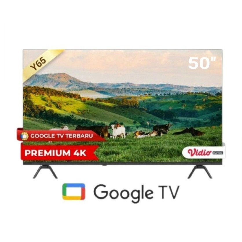 Jual NEW COOCAA 50 inch GOOGLE TV 4K UHD Dolby Audio COOCAA 50Y65 50Y ...