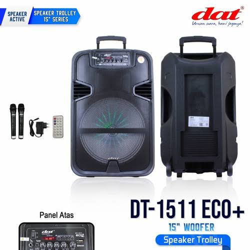 Jual SPEAKER BLUETOOTH DAT 15inch DT-1511 FREE 2 MIC WIRELESS | Shopee ...