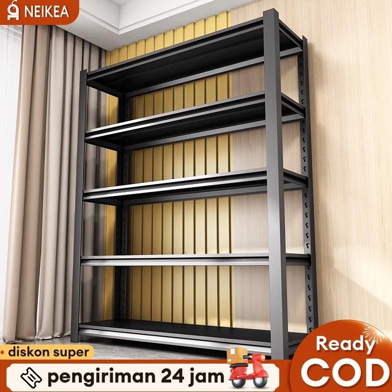 Jual Rak Besi Siku 4 susun Rak gudang Serbaguna 120x40x150CM | Shopee ...