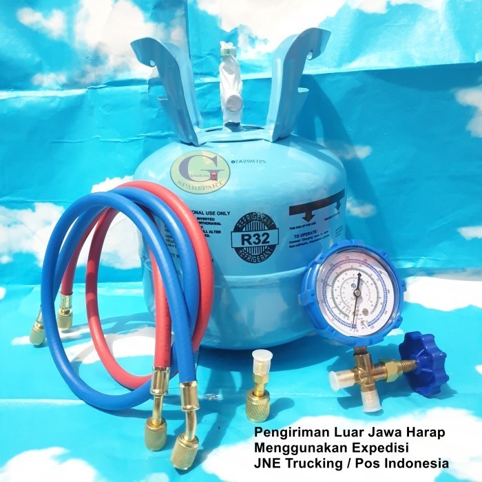 Jual Paket Freon Ac R32 3Kg Tabung Kecil Tinggal Pake Langsung Dingin ...