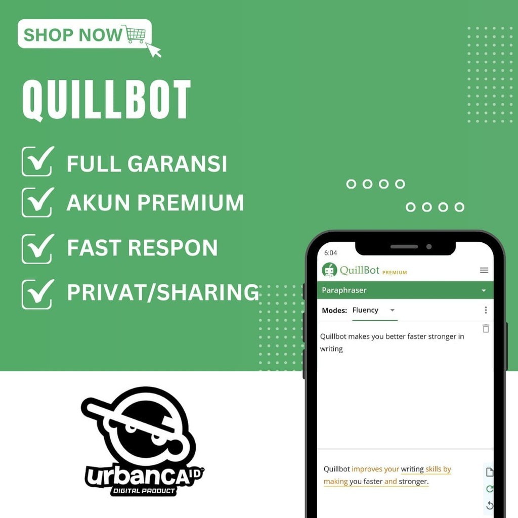 Jual Akun Quillbot Premium 1 Tahun Original Update (Bergaransi) | Shopee Indonesia