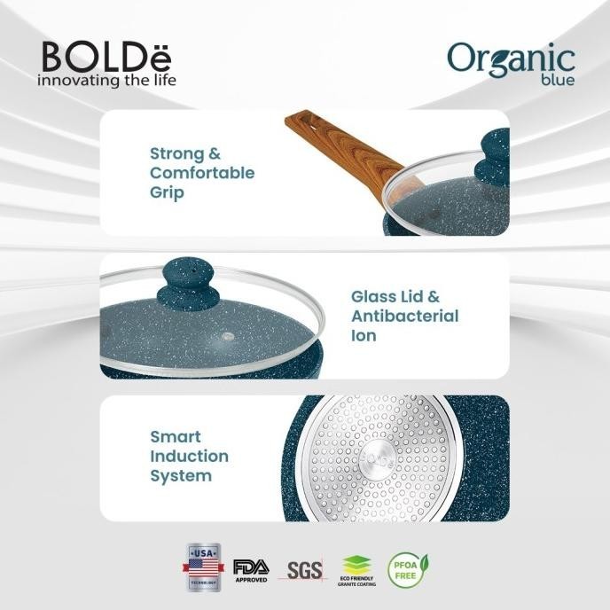 Jual BOLDe Organic Green Pan Set 5Pcs - PANCI SET 5 pcs H32S | Shopee ...