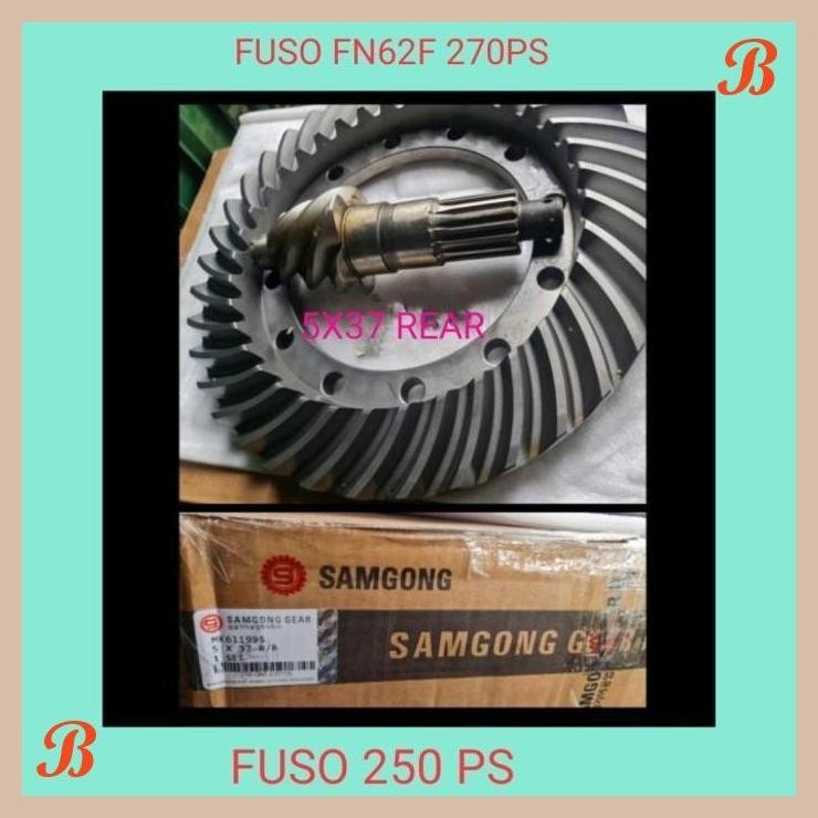 Jual | SHF | GEAR SET DEPAN FUSO FIGHTER FN62F 270PS - 250PS RATIO 5X37 ...