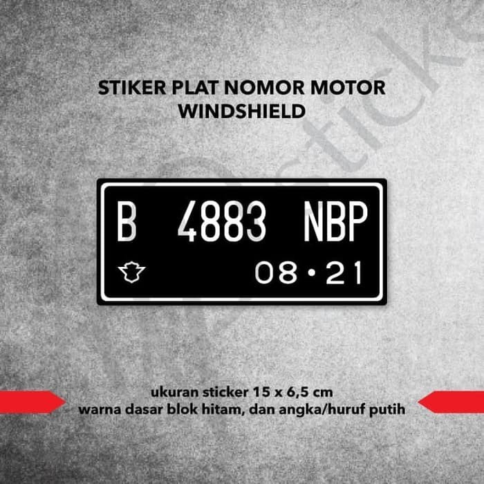 Jual Dijual Sticker Plat Nomor Motor (hitam) | Shopee Indonesia