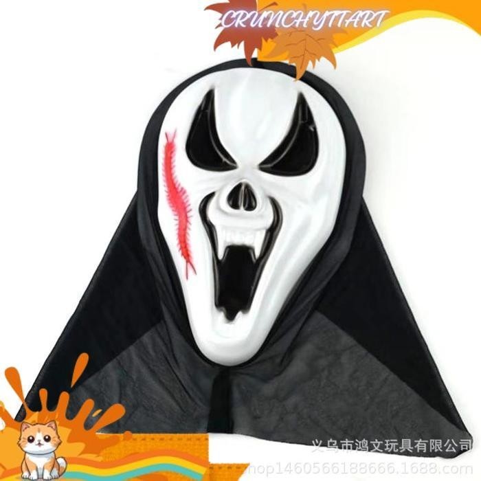 Jual PROMO TOSC TOPENG THE SCREAM CENTIPEDE HALLOWEEN KARAKTER MASK ...