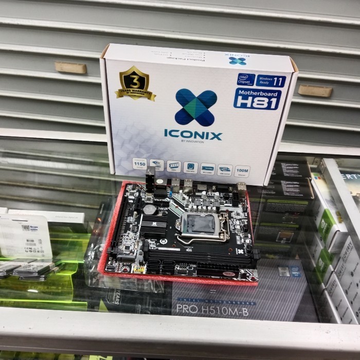 Jual MOTHERBOARD ICONIX H81-DA1 DDR3 M. 2 NVME LGA 1150 TERMURAH | Shopee Indonesia