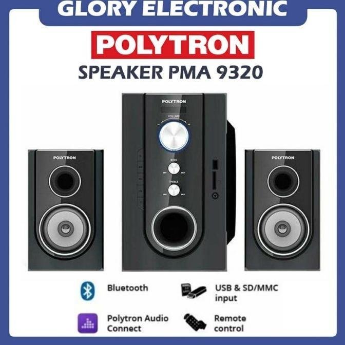 Jual SPEAKER POLYTRON PMA 9320 USB BLUETOOTH FM RADIO (KHUSUS GOJEK ...