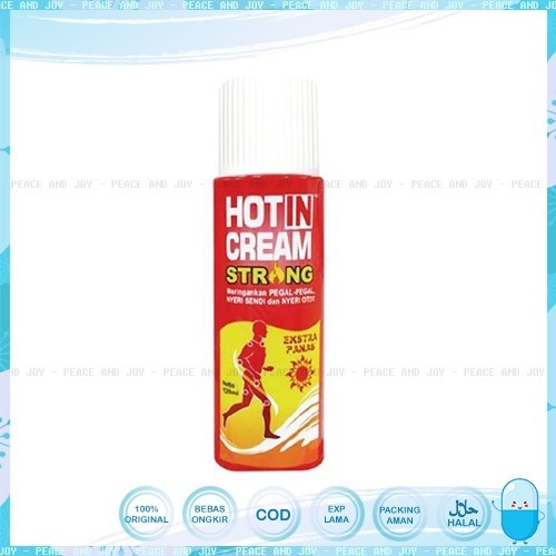 Jual HOTIN CREAM BOTOL MERAH STRONG 60 GR HOT IN MENGATASI CAPEK PEGAL ...