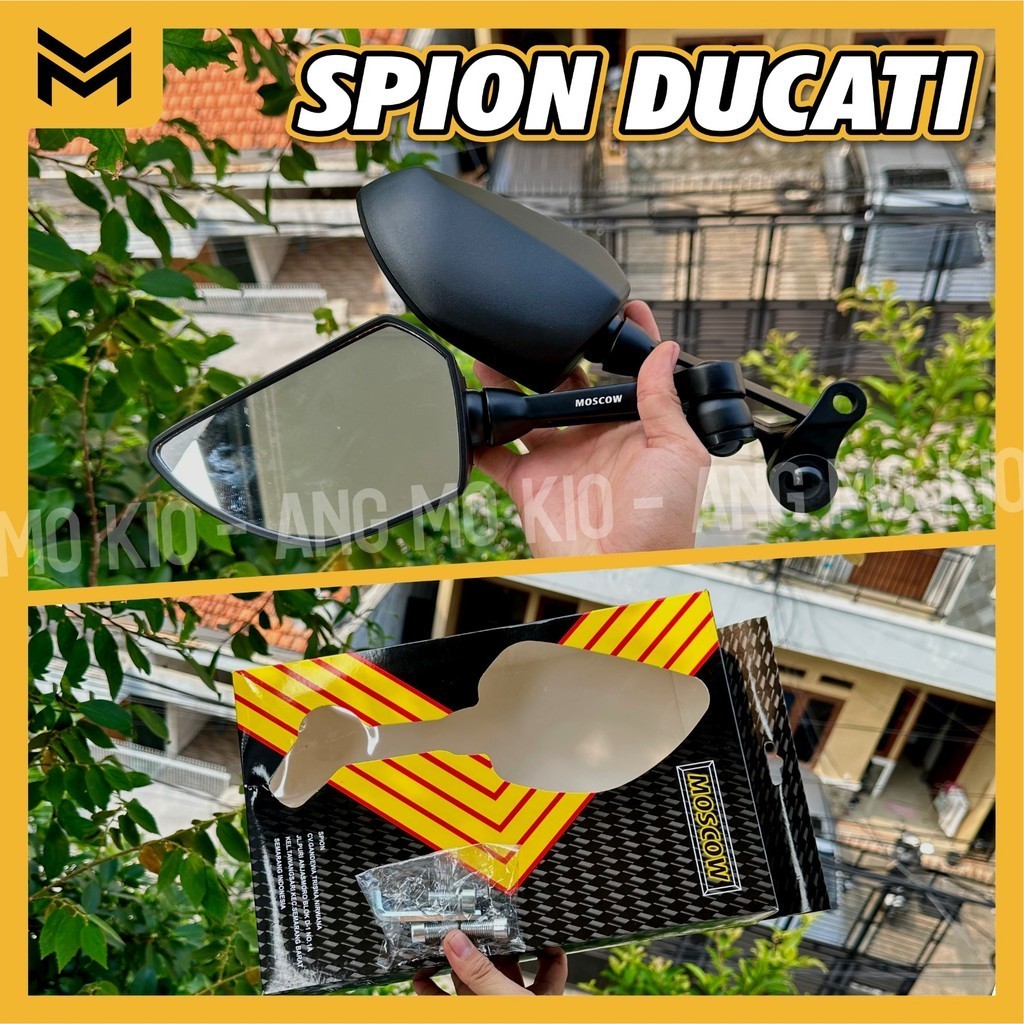 Jual SPION DUCATI HONDA VARIO 160 2022 KACA BENING MERK MOSCOW WARNA ...
